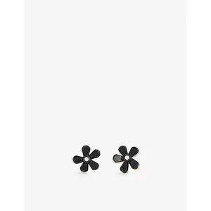 Marni Flower Earrings - Coal