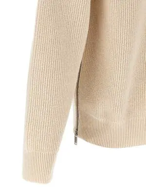 JIL SANDER Zip Cotton Sweater