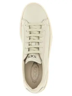 TOD'S Allacciata Cassetta Leather Sneakers