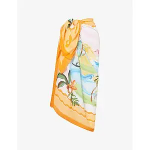 Seafolly South Pacific Cotton Sarong 1 Size Turquoise