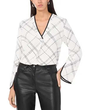Vince Camuto V Neck Blouses