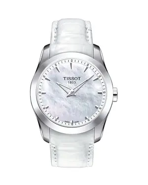 TISSOT Couturier Secret Date Watch, 33mm - White