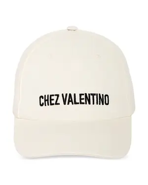 Valentino Garavani Chez Valentino Baseball Cap Avorio/nero