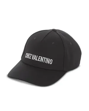 Valentino Garavani Chez Valentino Baseball Cap Nero/avorio