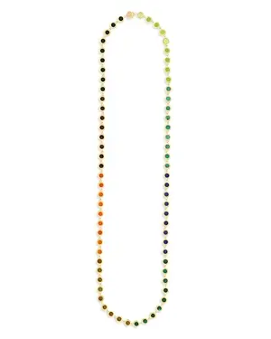Luis Morais 14k Yellow Gemstone Chain Necklace - Gold