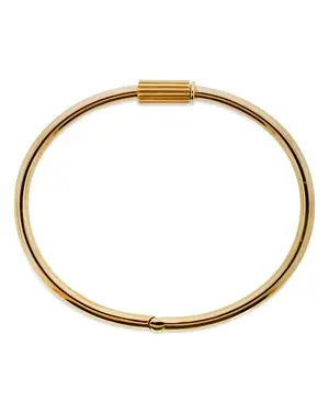 Luis Morais 18k Yellow Eye Of The Idol Polished Bangle Bracelet - Gold