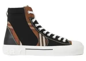 Burberry Vintage Check High-top Sneakers - Brown/black