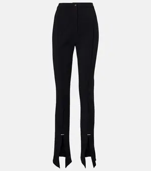 MUGLER Pierced High-rise Flared Pants