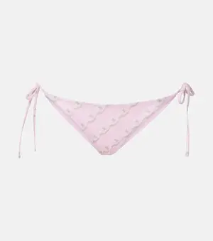 Versace Treasure Printed Bikini Bottom - Pink