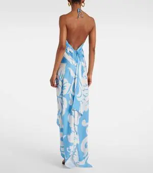 Etro Printed Silk Midi Dress