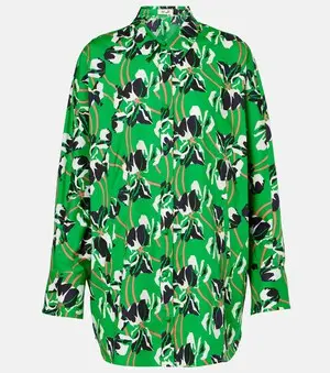 Diane Von Furstenberg Caleb Printed Blouse