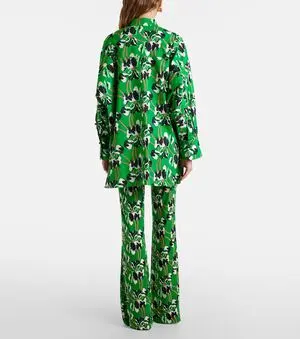 Diane Von Furstenberg Caleb Printed Blouse