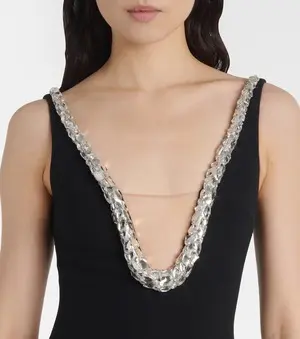 David Koma Crystal-embellished Gown