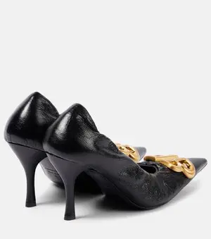 Balenciaga Monaco 90 Leather Pumps