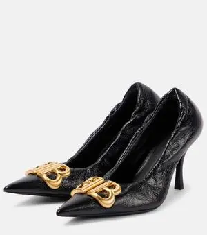 Balenciaga Monaco 90 Leather Pumps