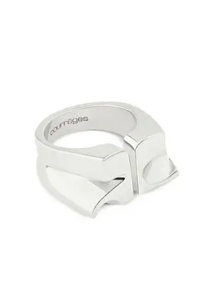 COURREGES Ac Signet Ring - Silver