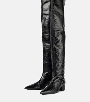 Khaite Andee Leather Over-the-knee Boots