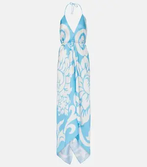 Etro Printed Silk Midi Dress - Multicoloured