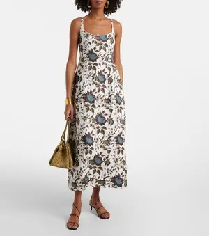 Faithfull The Brand Printed Linen Maxi Dress