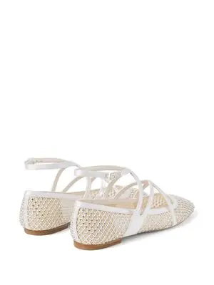 JIMMY CHOO Astoria Ballet Flats - Neutrals