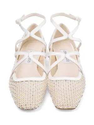 JIMMY CHOO Astoria Ballet Flats - Neutrals
