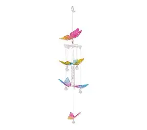 ZINGZ & THINGZ Rainbow Butterfly Wind Chimes - One-color