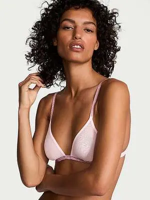 Victoria's Secret Very Sexy Sheer Shine Triangle Bralette - Pink