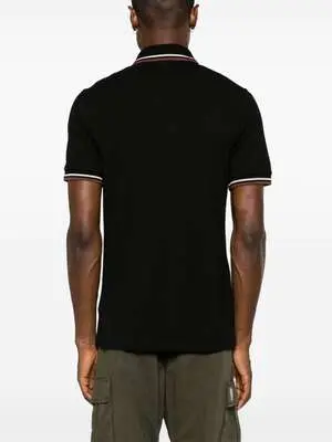 Fred Perry Logo Cotton Polo Shirt - Black