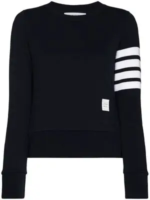 Thom Browne 4-bar Cotton Sweatshirt - Blue