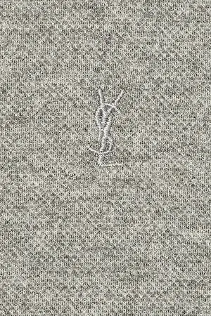 Saint Laurent Pique Polo - Grey