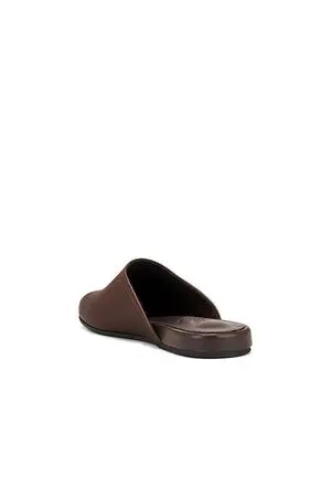 ANCIENT GREEK SANDALS Satin Slipper - Brown