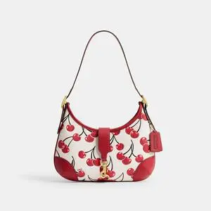 Coach Hamptons Hobo Bag With Cherry Print