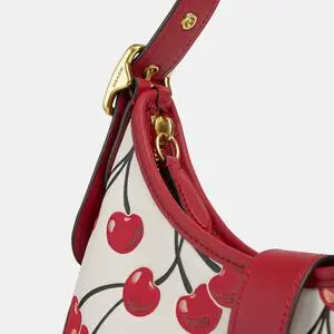 Coach Hamptons Hobo Bag With Cherry Print