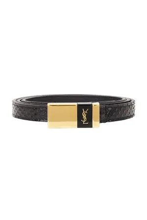 Saint Laurent Python Thin Anchor Belt