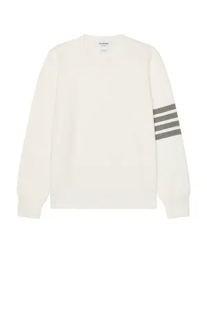 Thom Browne Milano Stitch Crew Neck Pullover