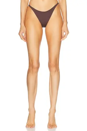 ST. AGNI Slim Bikini Briefs - Cocoa