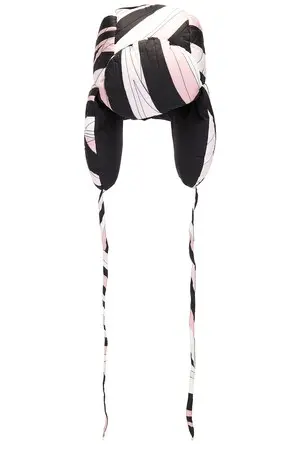 Emilio Pucci Chapka Hat - Nero & Rosa