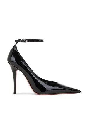 Amina Muaddi Anok 105 Patent Pump - Black