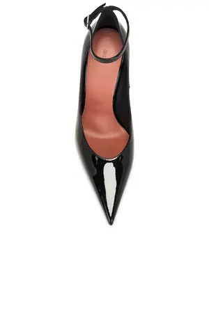Amina Muaddi Anok 105 Patent Pump - Black