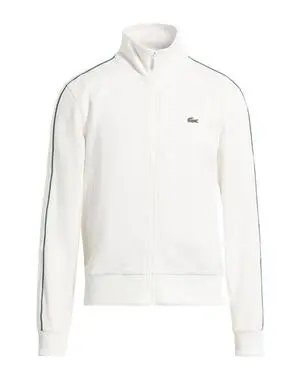 Lacoste Sweatshirt Size Polyester, Cotton, Elastane - White
