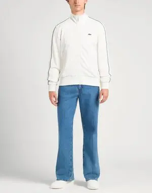 Lacoste Sweatshirt Size Polyester, Cotton, Elastane - White