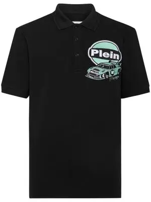 Men's Philipp Plein Black Polos