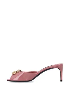 Dolce & Gabbana 70mm Dg Logo Mules - Pink