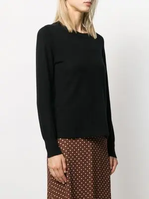 ALLUDE Cashmere Sweater - Black