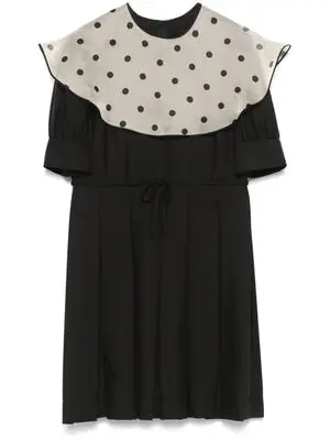Valentino Garavani Polka Dot Mini Dress - Black