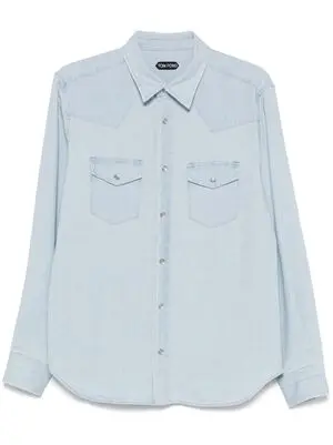 TOM FORD Denim Shirt - Blue