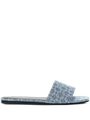 Givenchy 4g Flat Slides - Blue