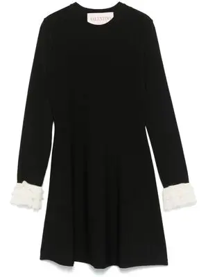Valentino Garavani Knitted Midi Dress - Black
