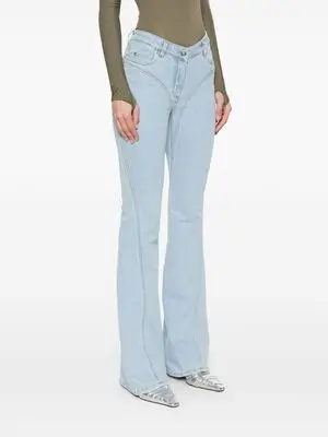 MUGLER Flared Jeans - Blue