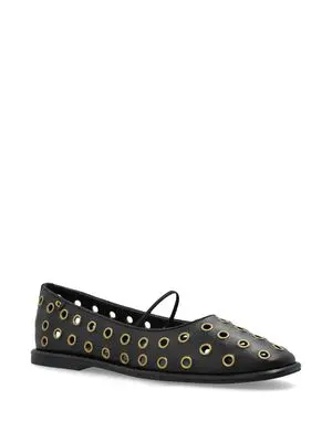 COACH Eyelet Ballerina Flats